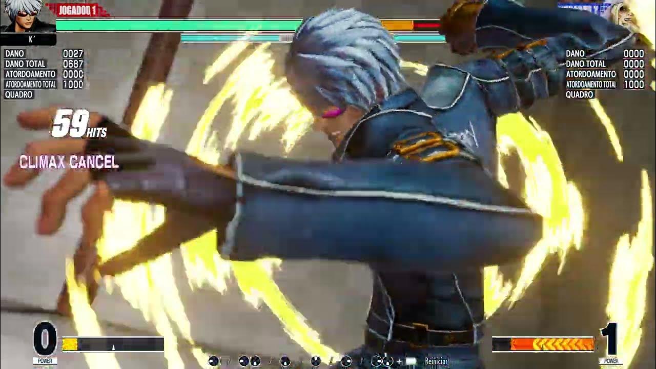 KOF XV K'DASH GUARD CRUSH STUN TOD COMBO 104 HIT - YouTube