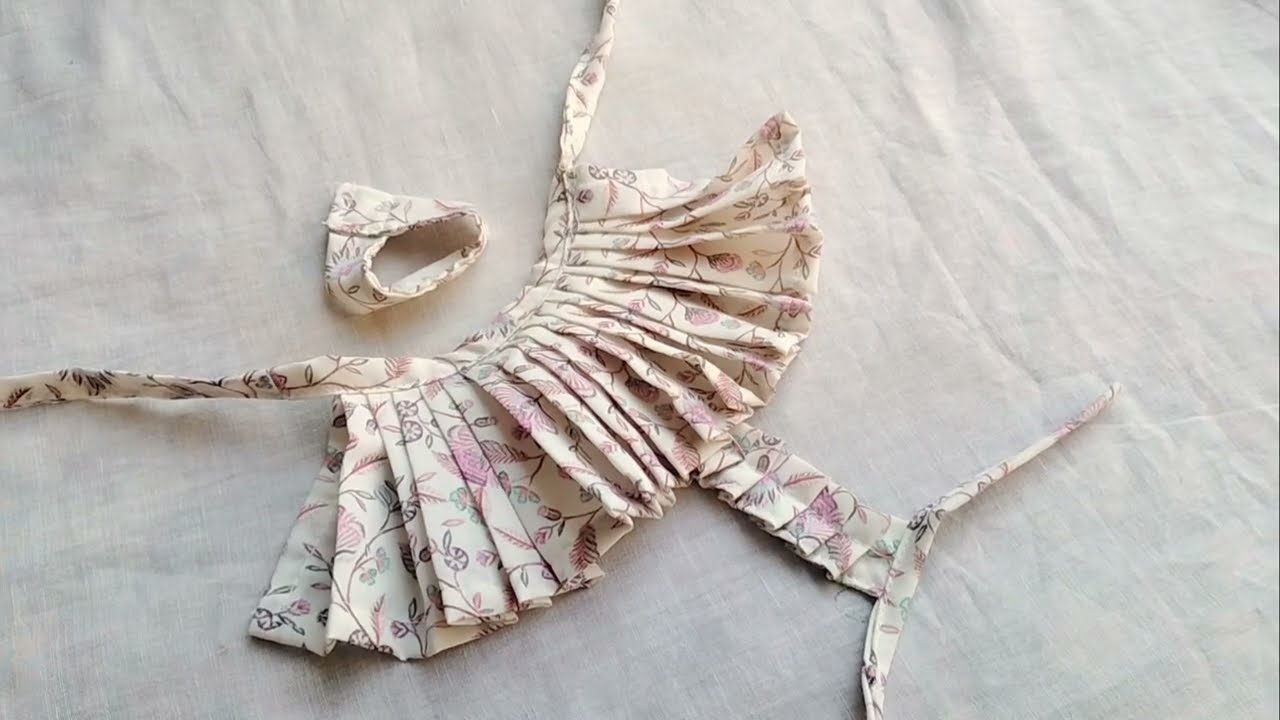 Laddu Gopal Ki Cotton😍 Dress Making At Home ||Easy Nappy Dress For ...
