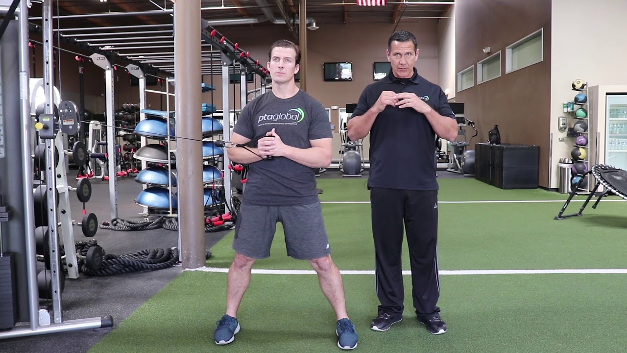 Standing Cable Rotation Exercise - YouTube