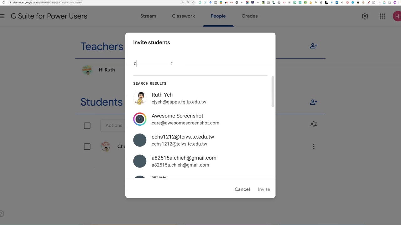 GCE Level 1 重要技能 - 如何運用群組來批次邀請教師或學生進入Google Classroom課程 - YouTube