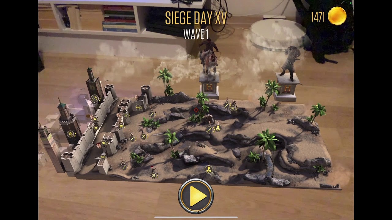 Knightfall AR - 10 minutes Gameplay with Ipad Pro - YouTube