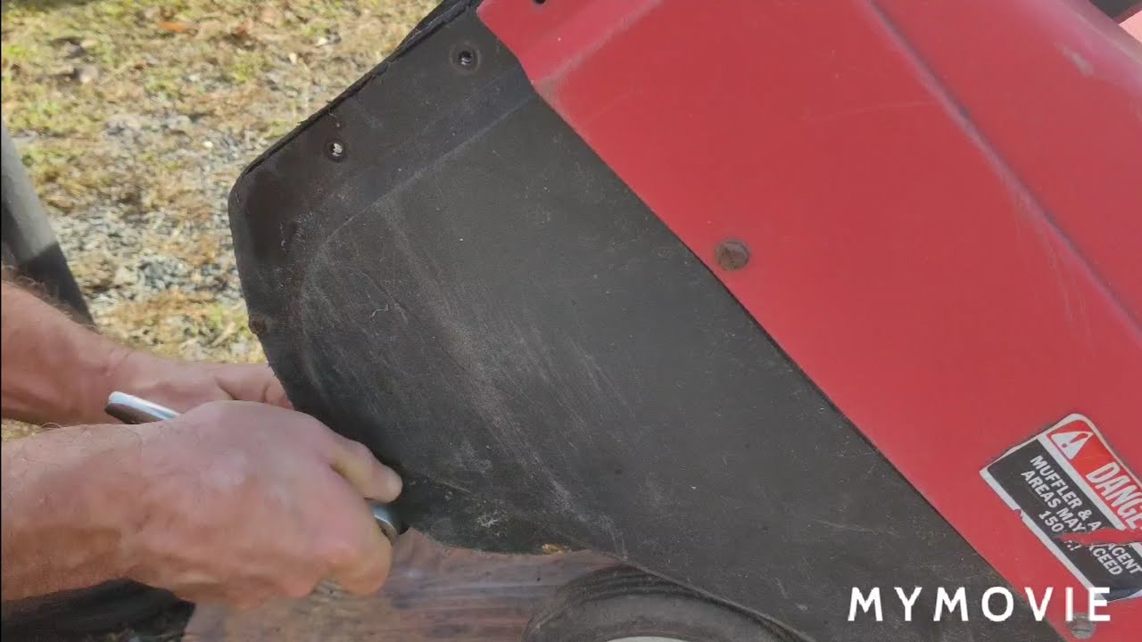 #MURRAY Snow Thrower. How to replace auger belt. Part I. - YouTube