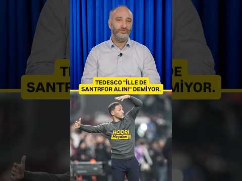 Duran’ı yedek bıraktığın zaman çıkacak krizi yönetmen gerekiyor. Tedesco, \