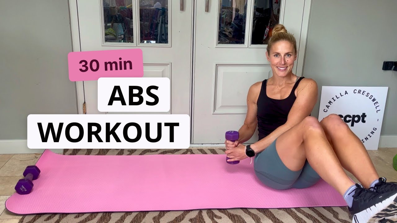 30 Min Core Workout - For All Levels - YouTube