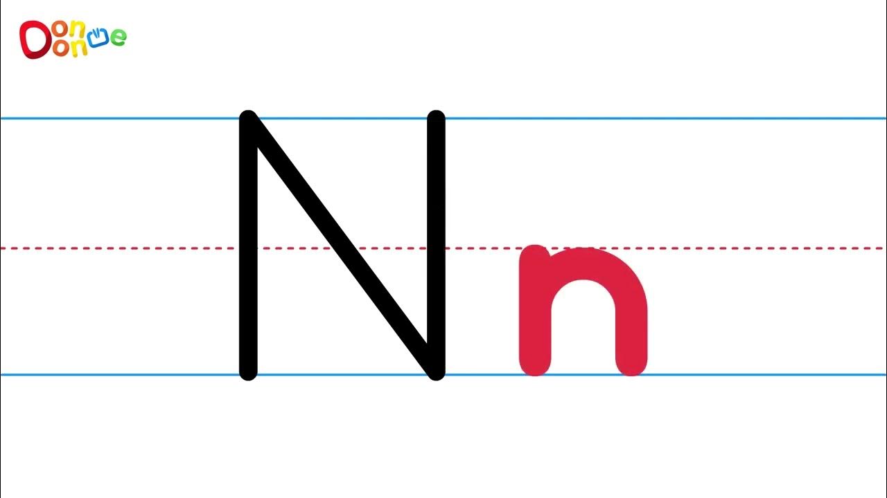 Learn How to Write the Alphabet Uppercase and Lowercase Letter N ...
