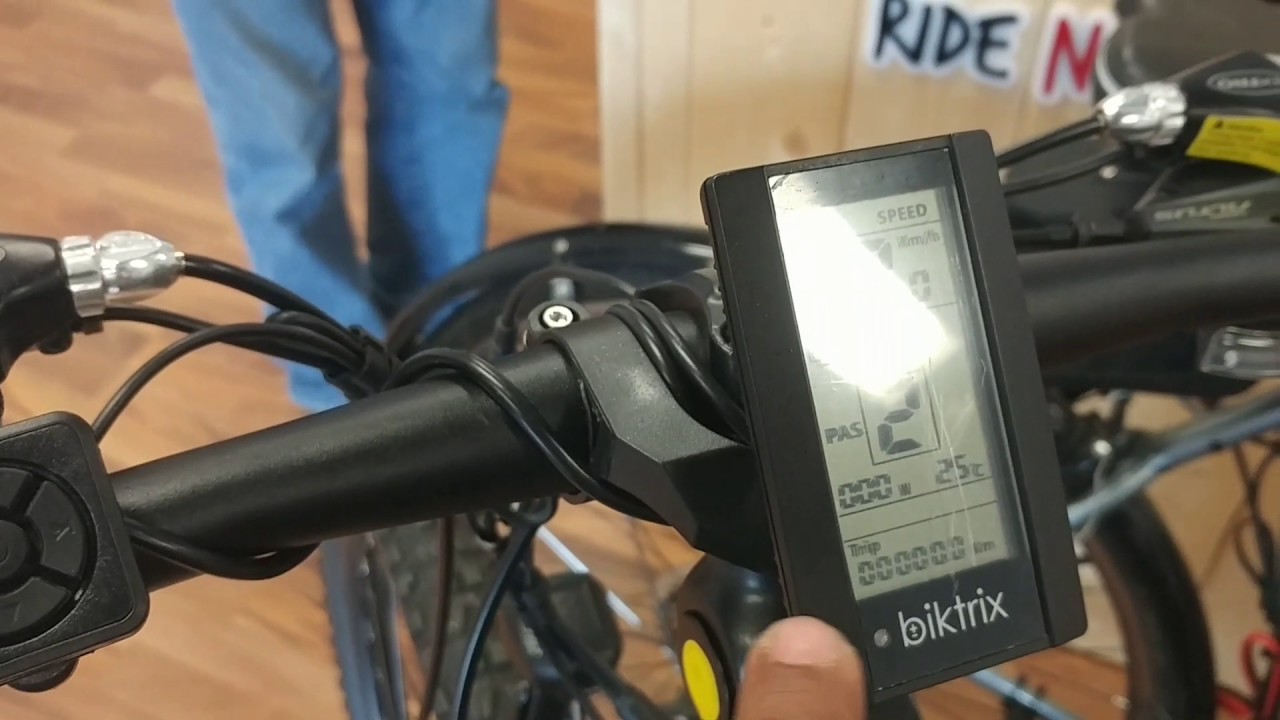 Setting top speed on Biktrix Monte 1000. Bafang C965 display. - YouTube