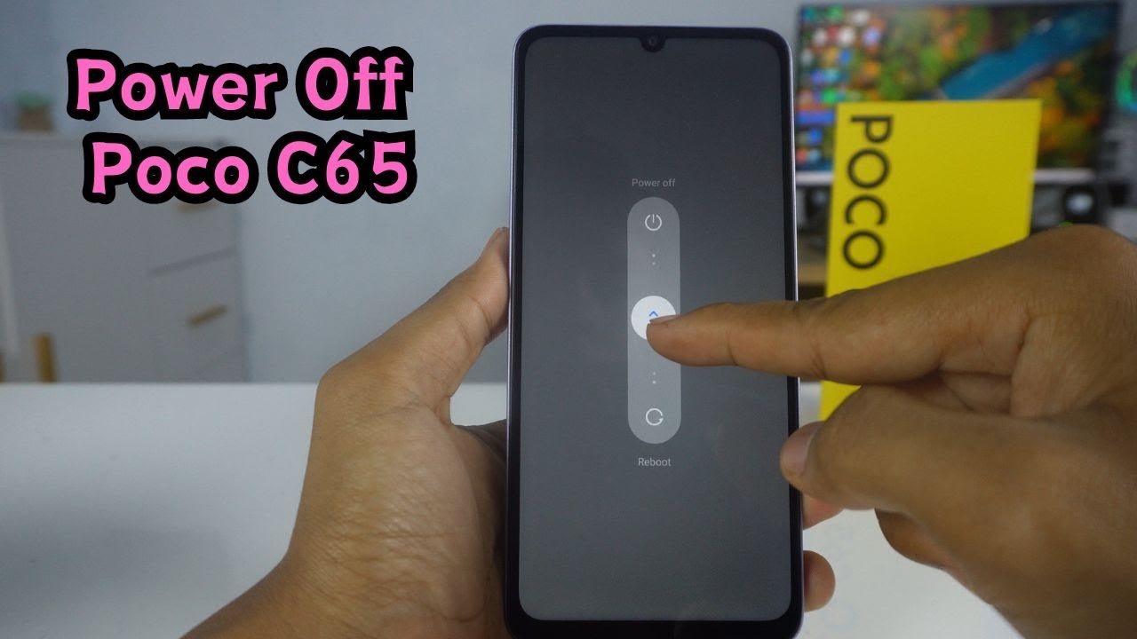 How To Power Off/ Turn Off Poco C65 - YouTube