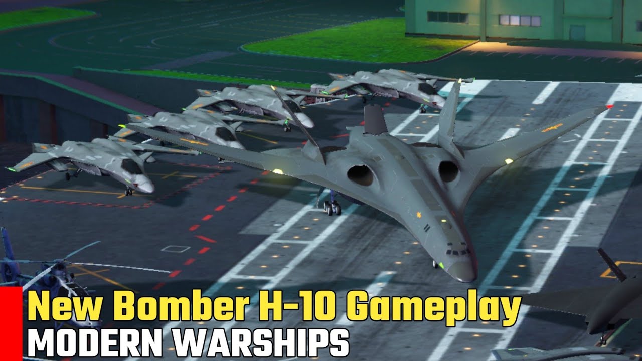 Bomber H-10 Gameplay - Modern Warships - Keren betull!! - YouTube