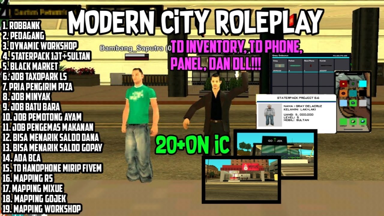REVIEW SERVER SAMP WA MODERN CITY ROLEPLAY - GTA SAMP INDONESIA - YouTube