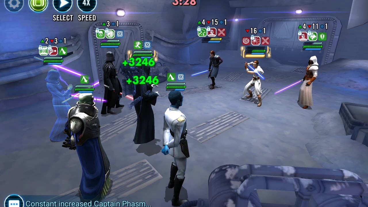 Sith Eternal Emperor (non-ulti) vs Rey + jedi + wat - YouTube