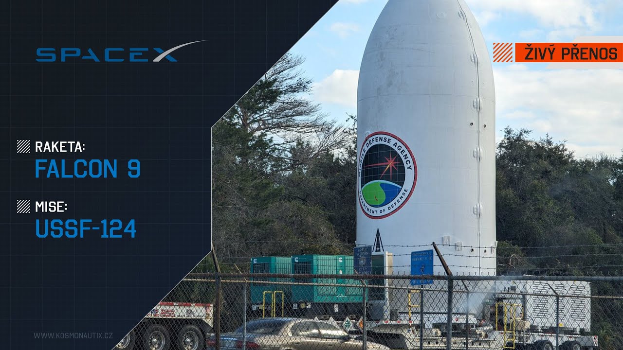 ŽIVĚ: Falcon 9 (USSF-124) - YouTube