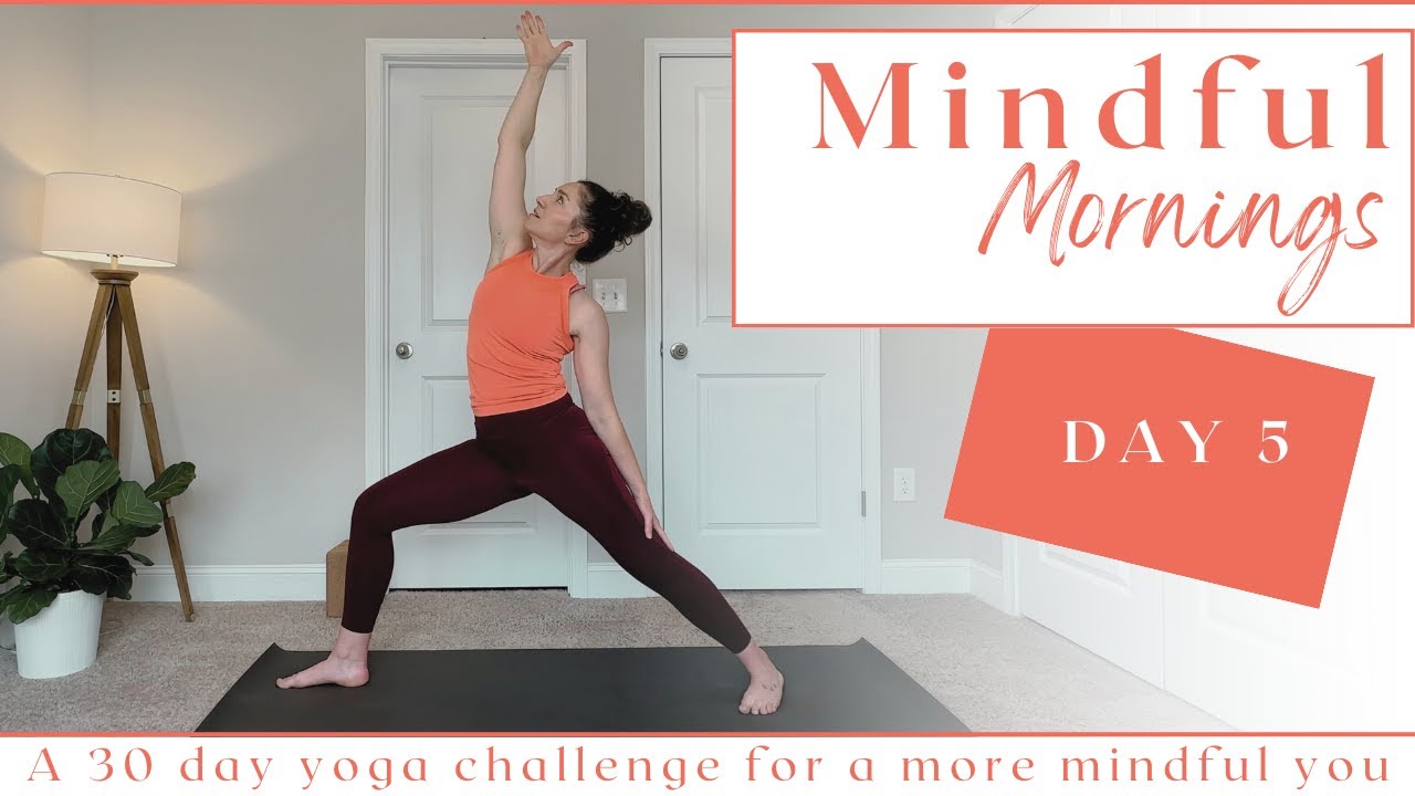 DAY 5 | Breath | MINDFUL MORNINGS Yoga Challenge | Yoga Flow To Release ...