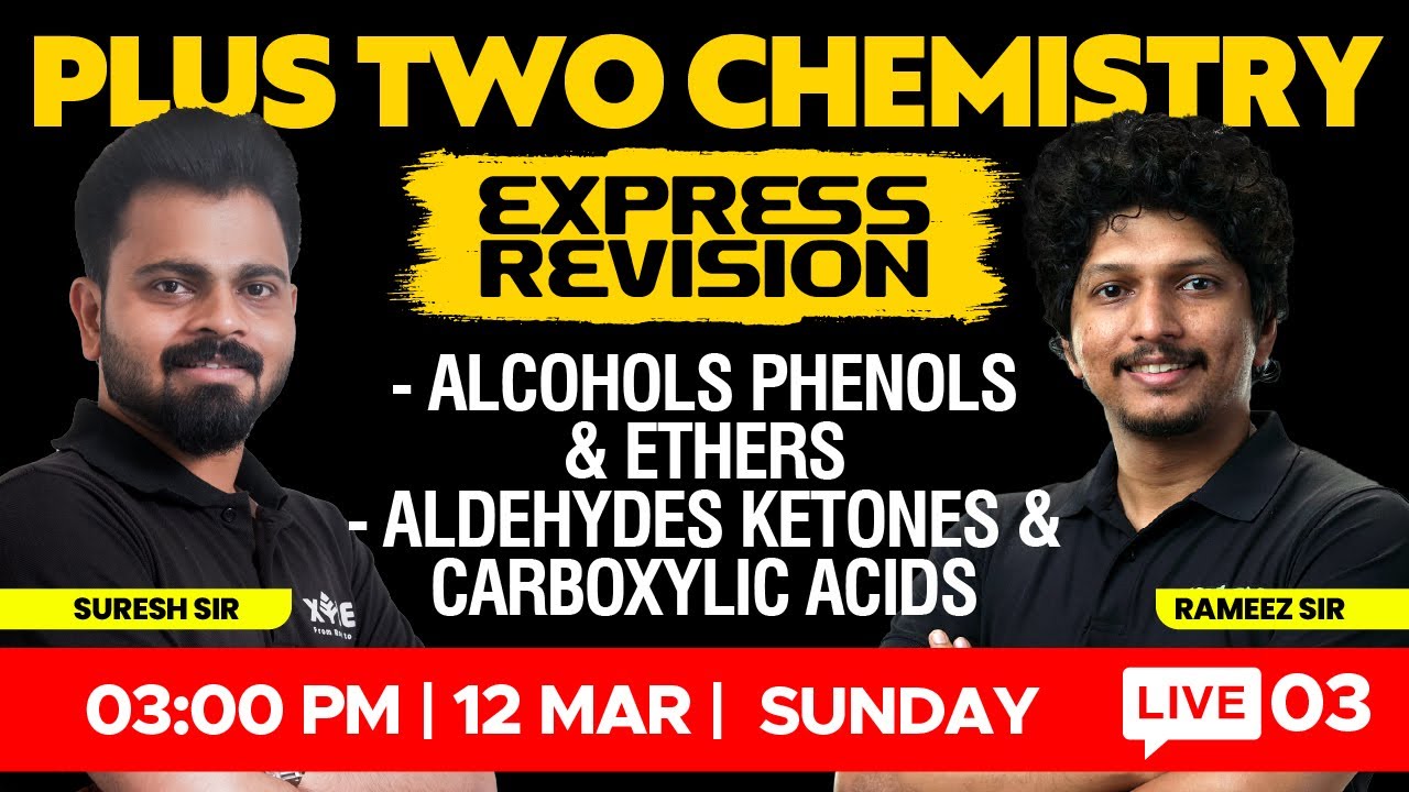 Plus Two Chemistry - Express Revision - Alcohols Phenolsðers, Aldehydes Ketones&Carboxylic Acids ...