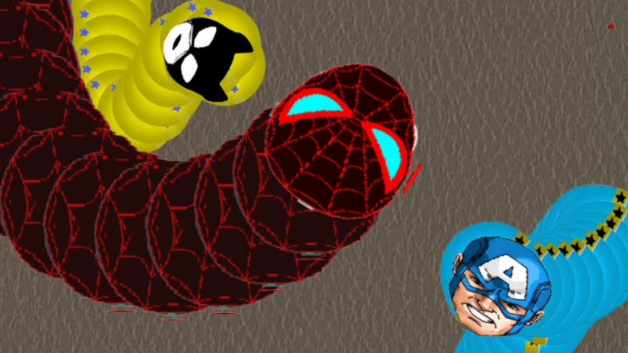 Cacing Terbesar Superhero Marvel Skin Black Spider Man |Worm Zone Crawl ...