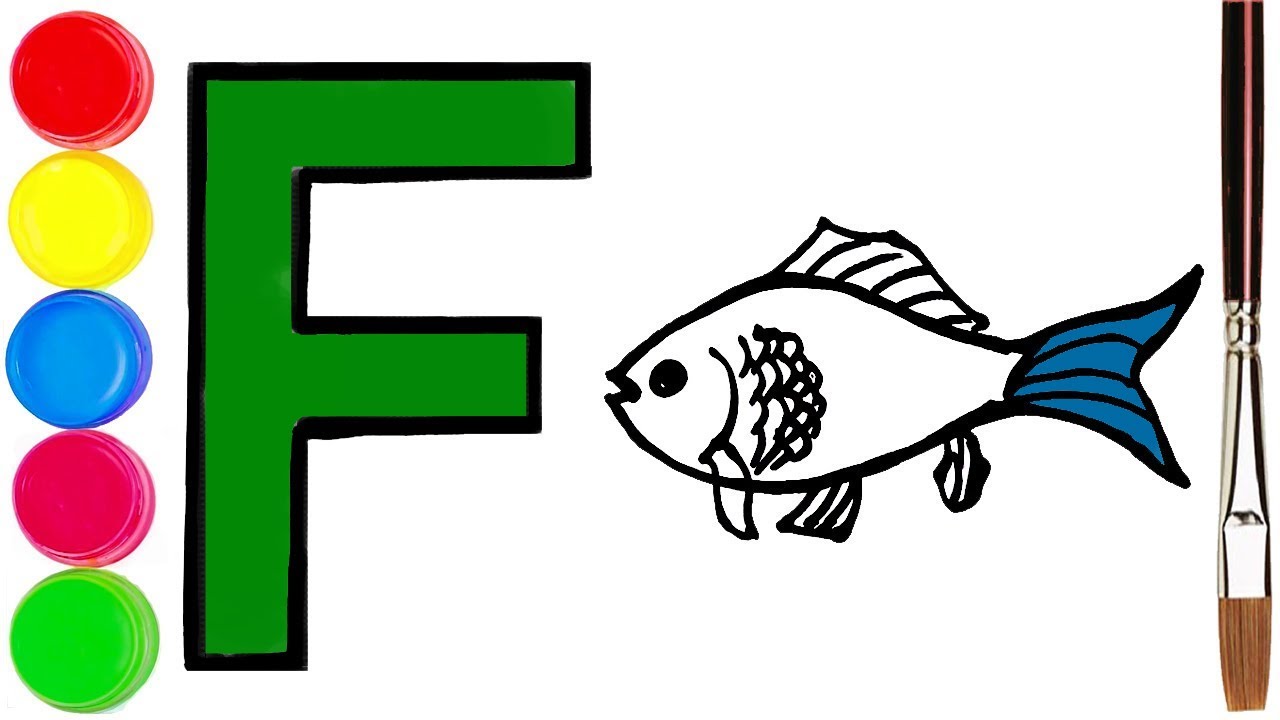 Learn the alphabet FGHIJ with Drawing and Coloring. - YouTube