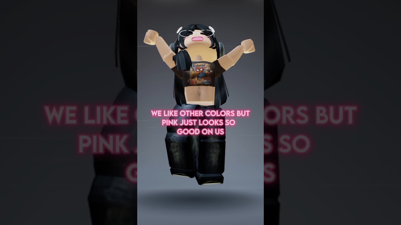 We like all the colors but PINK just looks so good on US #roblox # ...