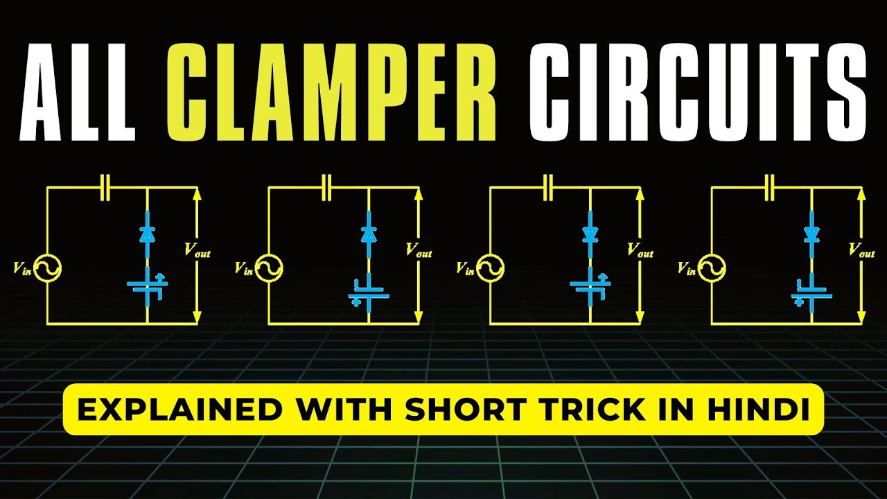 Clamper circuit easiest explanation | All clamper circuits in Hindi ...