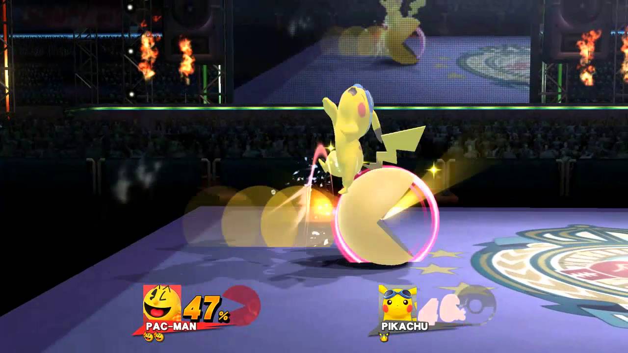 Pac-Man vs Pikachu (Level 9 CPU) (Super Smash Bros Wii U) - YouTube