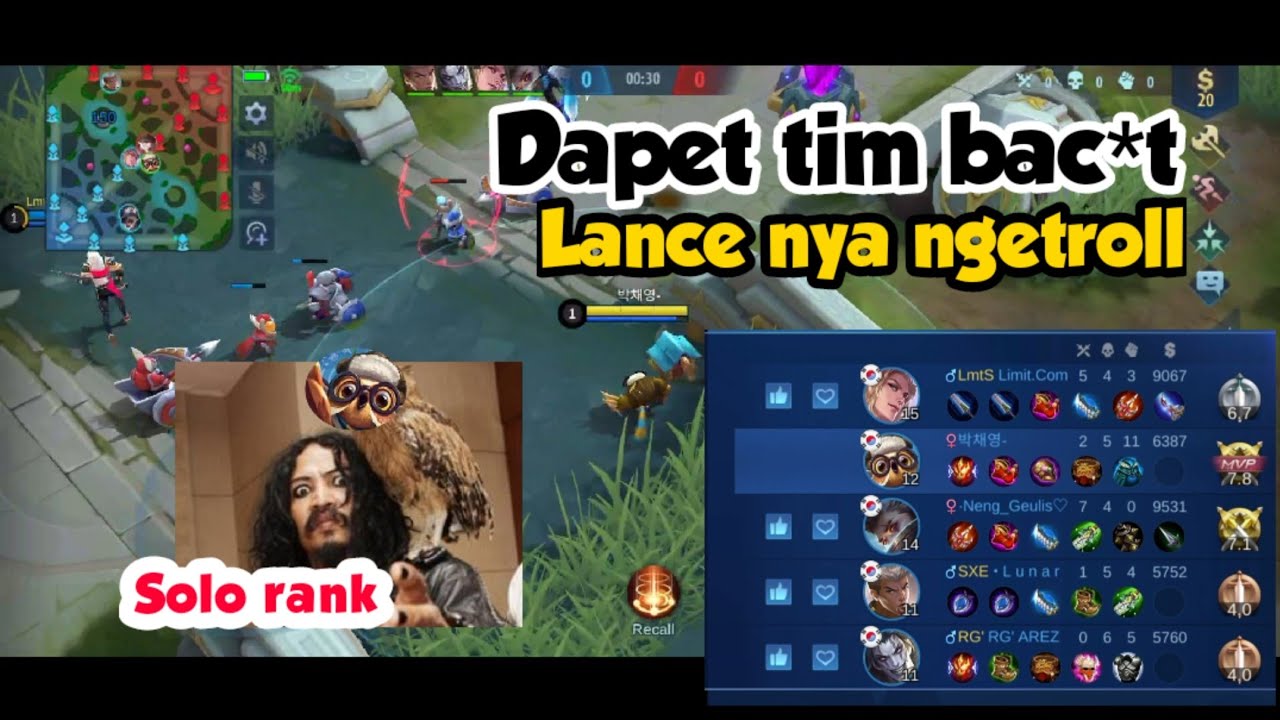 SOLO RANK DIGGIEKU BERSAMA PLAYER BACOT DAN TROLL | MOBILELEGENDS ...