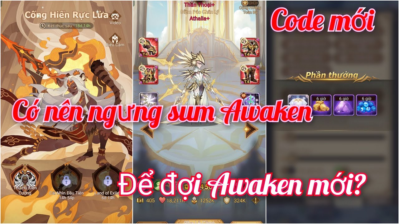 Afk Arena | Code mới, Có nên ngưng sum Awaken đang sum để đợi Awaken ...
