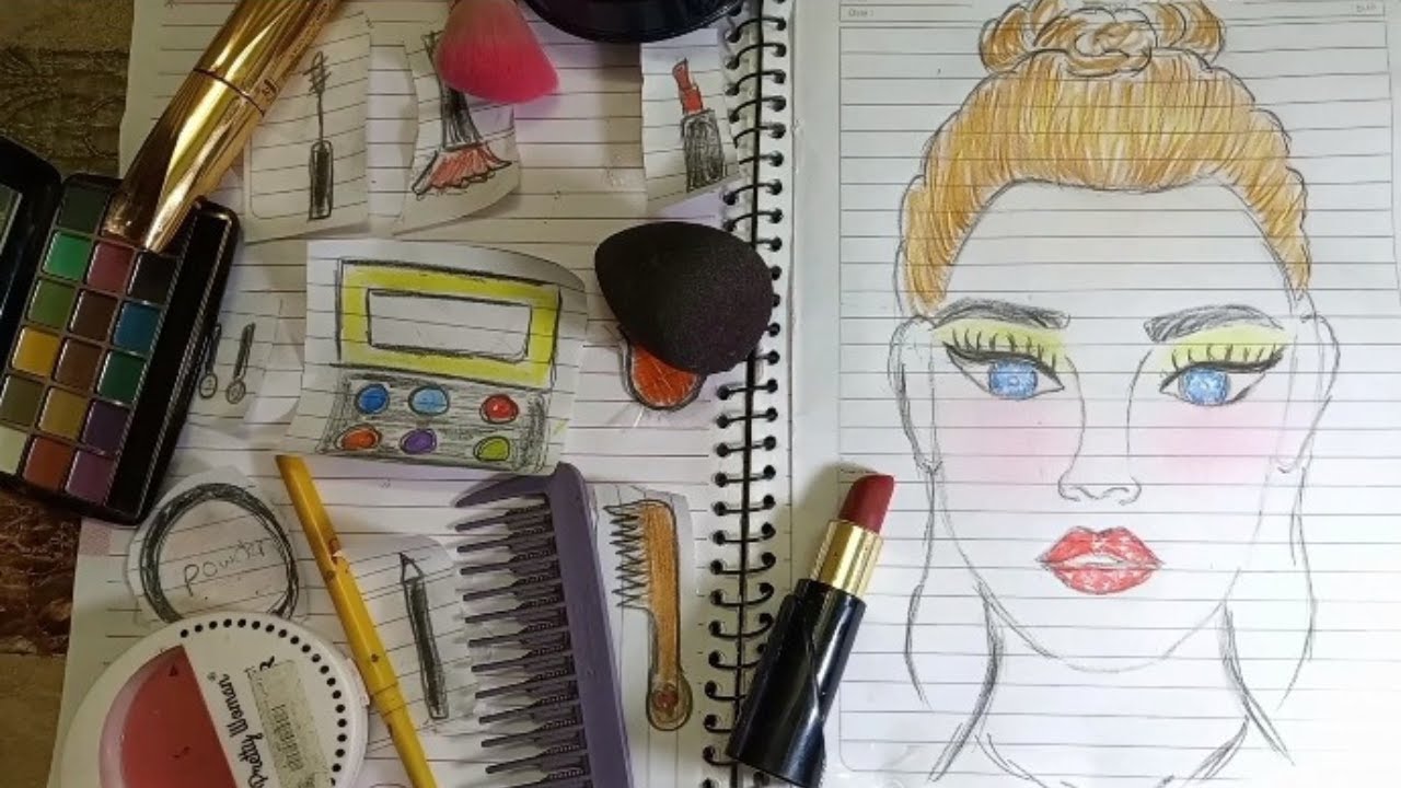 [💸 paperdiy 💸] asmr makeup 💄with paper cosmetics, paper skin care ...