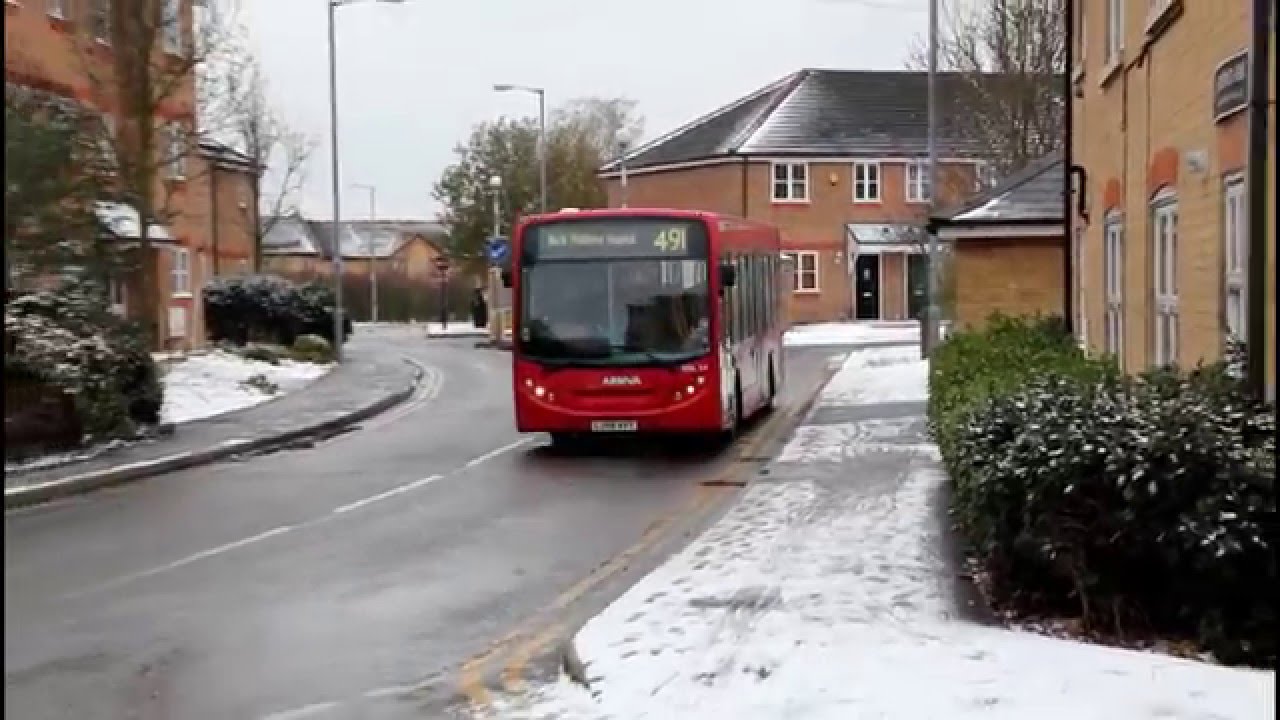 Arriva route 491 Enfield 2nd Dec 2010 - YouTube