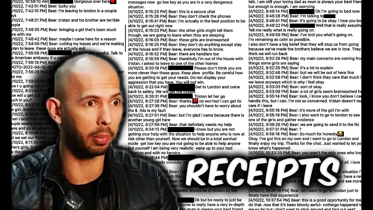 Leaked Texts Prove Tate Brothers Guilty!? | Andrew Tate Pt. 3 - YouTube