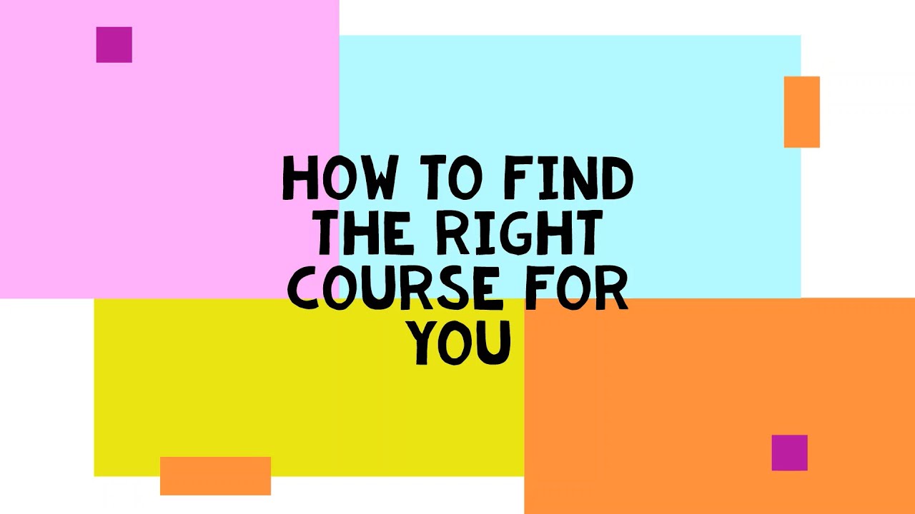 How to find the right university course for you! - YouTube