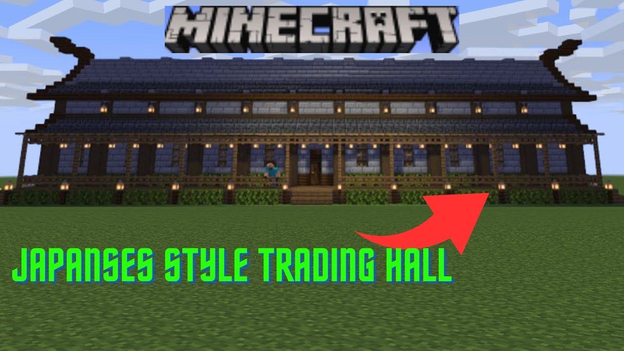Minecraft Survival Japanese Trading Hall 😮WOW !! - YouTube
