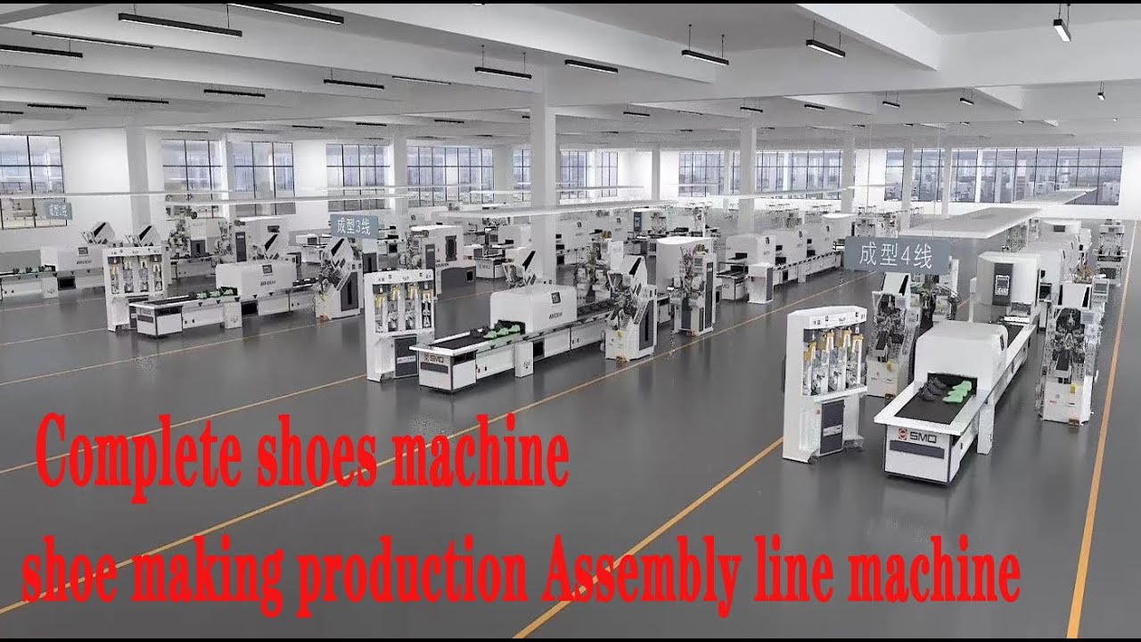 Shoes Machine,Shoe Making Assembly Line,Shoe Production line - YouTube