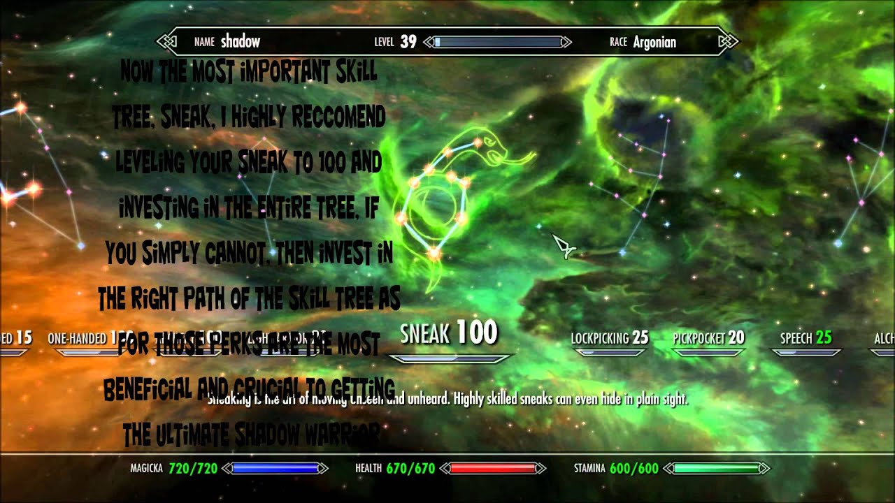 Skyrim-Shadow Warrior: The Build and setup-Part 1 - YouTube