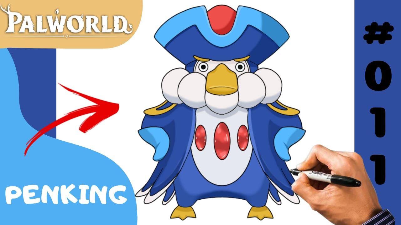 How to Draw PENKING from PALWORLD - YouTube