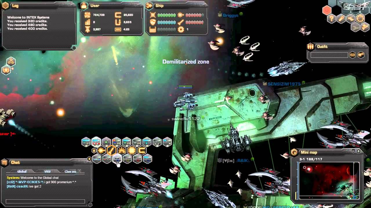 Dark Orbit - Hellstorm Launcher 1 demo - YouTube