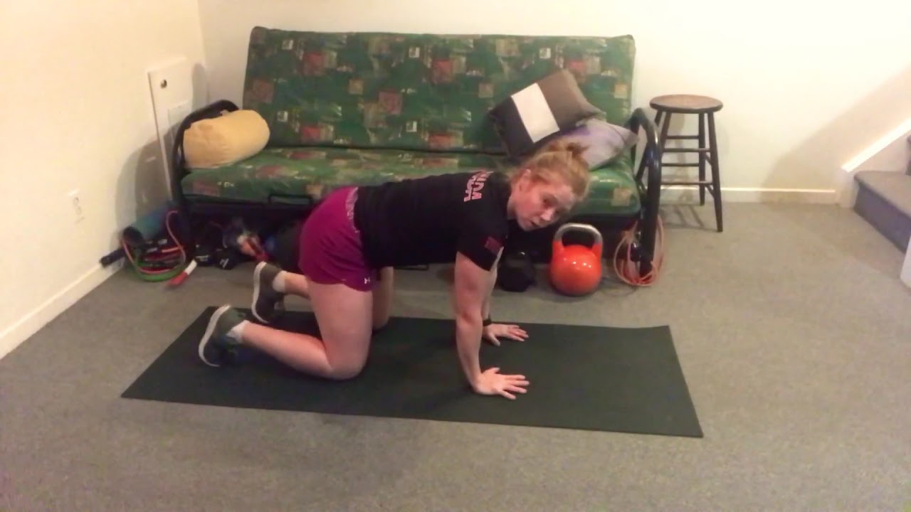 Single Leg Bear Plank to Downward Dog - YouTube