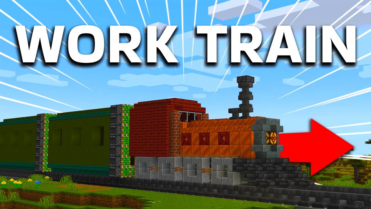 HOW TO MAKE A WORKING TRAIN in Minecraft! - YouTube