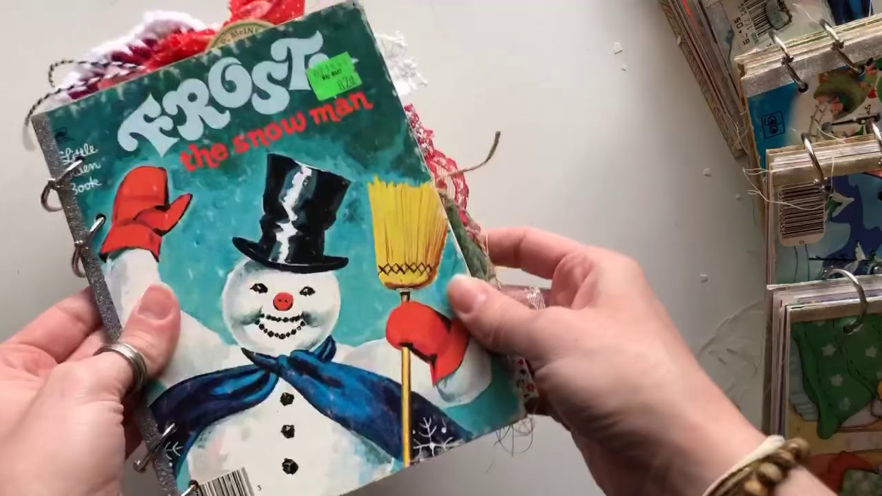 Flip Through Ring Bound Little Golden Book Christmas Journals - YouTube