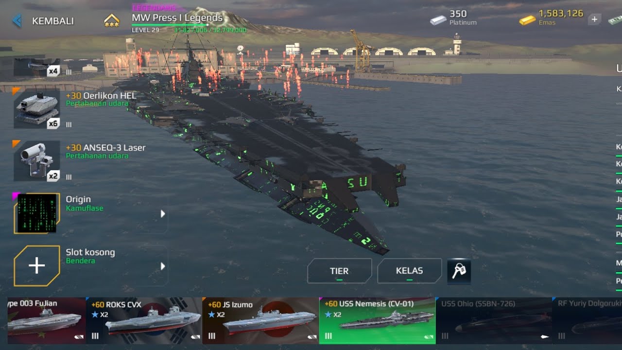 USS Nemesis with Origin Camouflage -Modern Warships Alpha Test- - YouTube