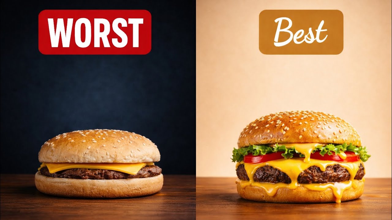 Every Fast Food Cheeseburger RANKED Worst To Best! - YouTube