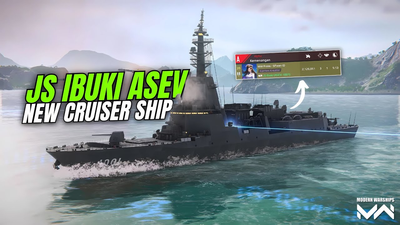 REVIEW KAPAL CRUISER BARU! JS IBUKI ASEV RAJANYA NGESPAM RUDAL | MODERN ...