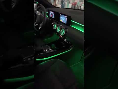 mercedes classe a cla ambient lighting top quality by audio elite - YouTube