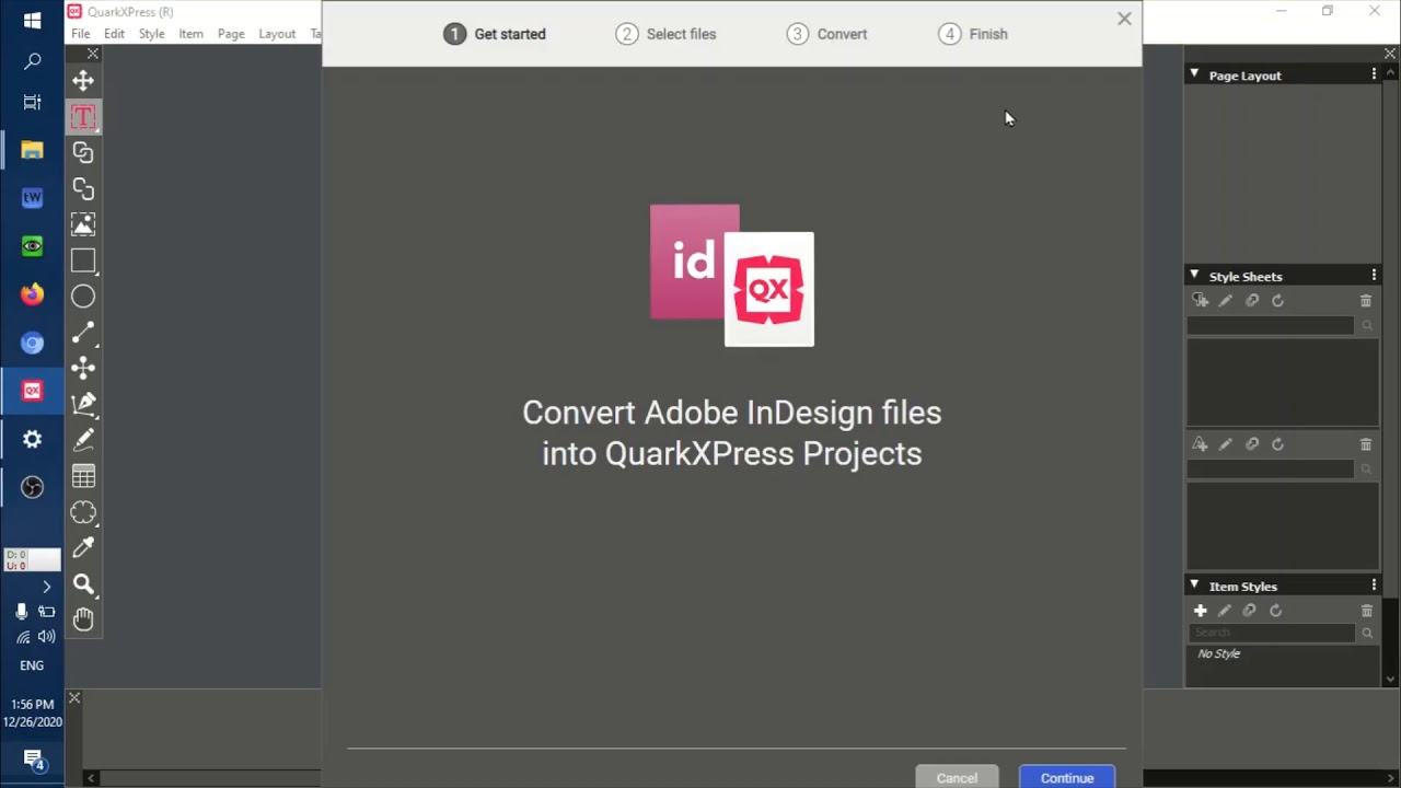 Converting InDesign INDD and IDML files to QuarkXpress ( IDML and INDD ...