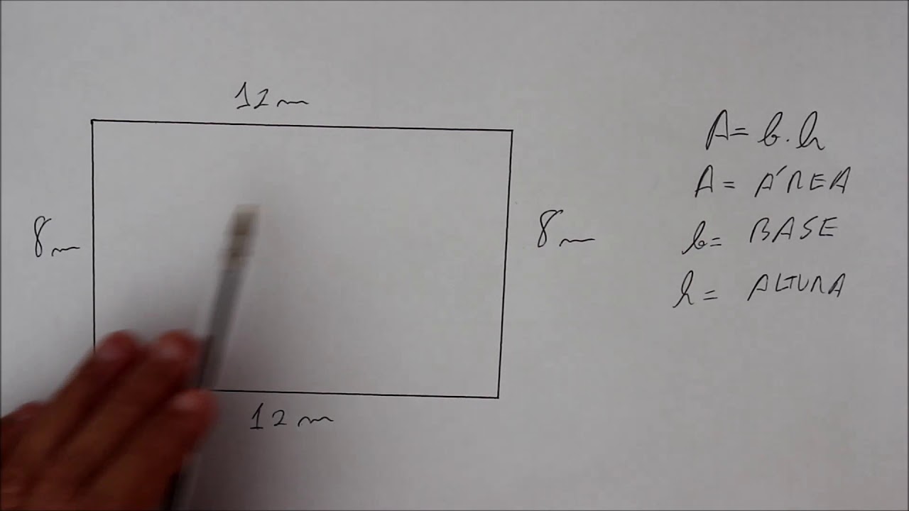 Como Calcular a Área de um Retângulo - YouTube