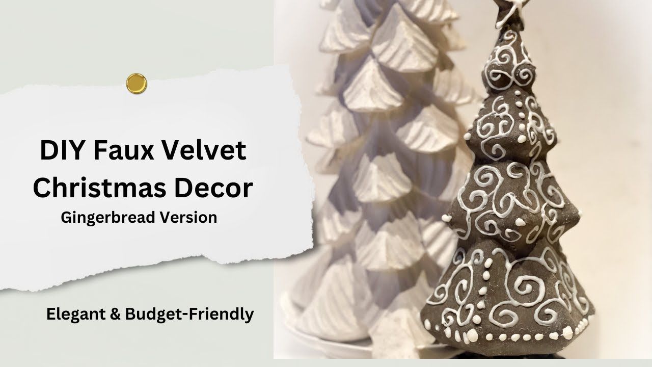 DIY Faux Velvet Christmas Decor: Elegant & Budget-Friendly - YouTube