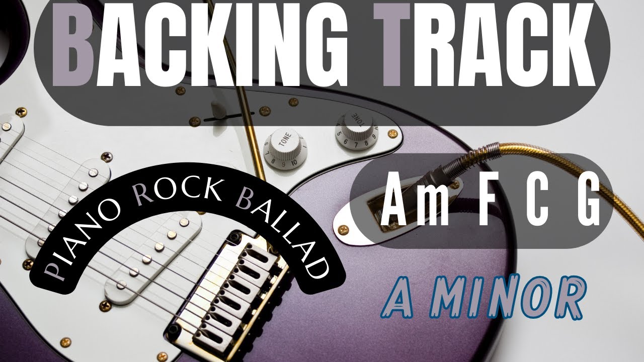 Piano (Melodic Line) Rock Ballad Backing Track in A Minor - YouTube