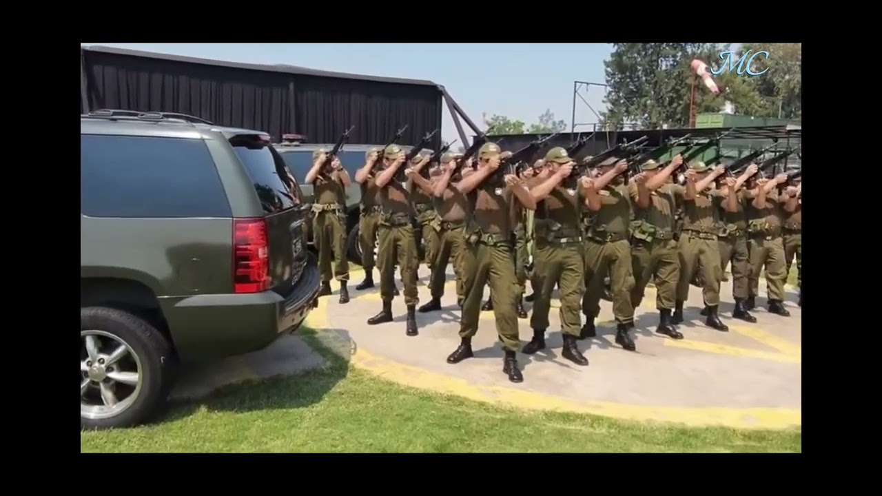 Gope Carabineros de Chile, práctica de salvas - YouTube