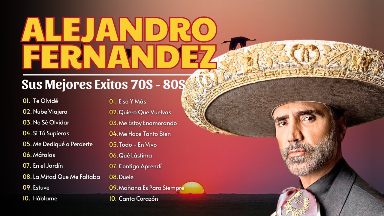 Vicente Fernandez y Alejandro Fernandez - Rancheras |Las 30 Grandes ...