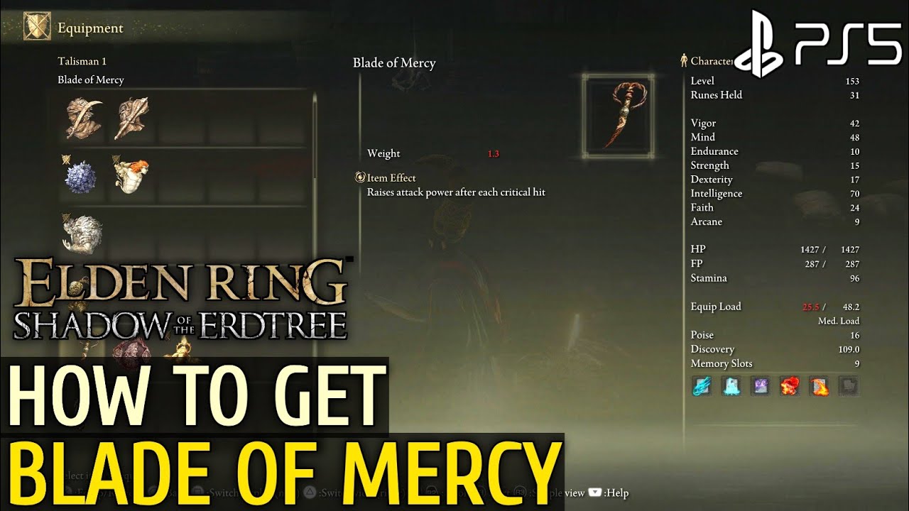 How to Get Blade of Mercy Elden Ring Blade of Mercy | DLC Elden Ring ...