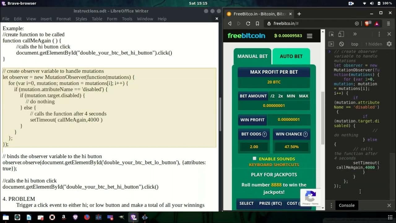 HOW TO CREATE FREEBITCO SCRIPTS (PART 3) - AUTOMATE BETS - YouTube