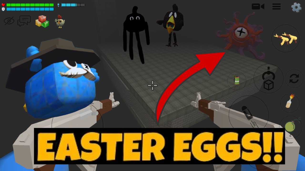 PROCURANDO EASTER EGGS NO CHICKEN GUN NEW UPDATE - YouTube
