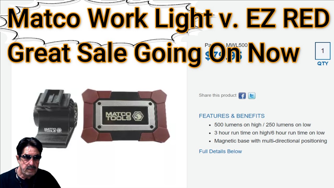 Matco Rechargeable Magnetic Work Light - YouTube